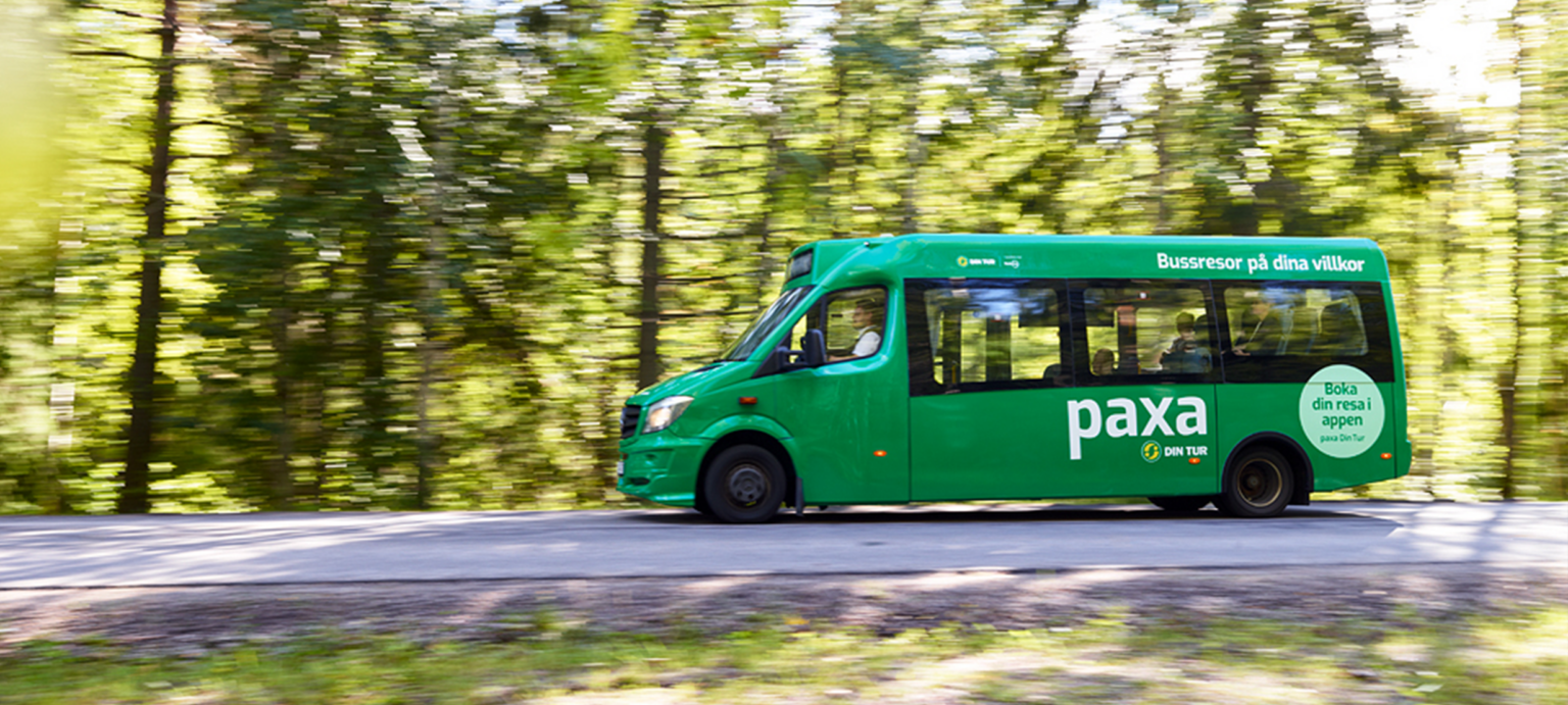 Beställ din resa i appen paxa Din Tur : Din tur